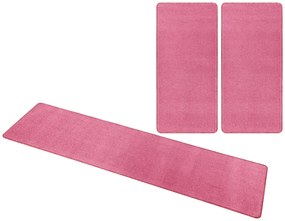 Hanse Home Collection koberce Kobercová sada Nasty 101147 Pink - 3 díly: 70x140 cm (2x), 70x240 cm (1x) cm