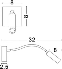 Nástěnné LED svítidlo NOVA LUCE MADISON 3W 3000K 8128201