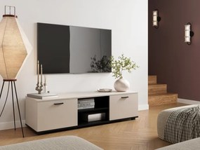 TV stolek Boho B4, Barva: kašmír / kašmír + černá