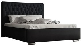 Čalouněná postel SIENA + rošt + matrace, Siena01 s knoflíkem/Dolaro08, 160x200