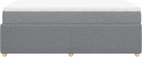 Box spring postel s matrací světle šedá 120 x 200 cm textil 3285560