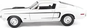 Maisto - 1968 Ford Mustang GT Cobra Jet, bílá, 1:18