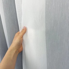 Voálová záclona s olůvkem bílá metraž Ervi 3686