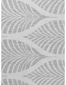 Vnitřní a venkovní běhoun v šedé a slonovinové barvě 80x250 cm Duet Liora – NORTHRUGS