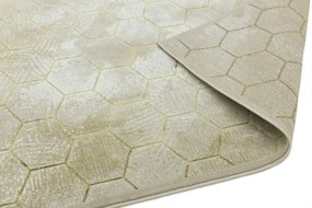 Béžový  koberec Ston Honeycomb Rozměry: 80x150 cm