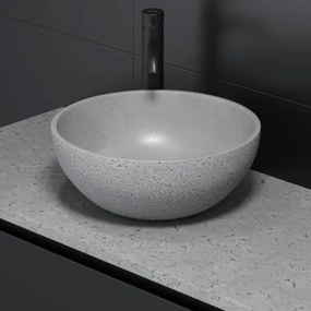 BATH DELUXE 06-039-19-23-00 - Umyvadlo na desku BERGEN pr. 39 cm beton/šedá