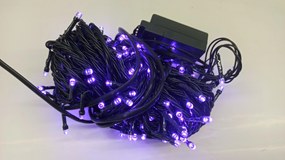 Vnitřní LED vánoční řetěz - fialová, 21m, 210 LED