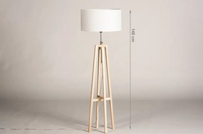 Stojací designová lampa Paola Bianco Maison and Natur Wood