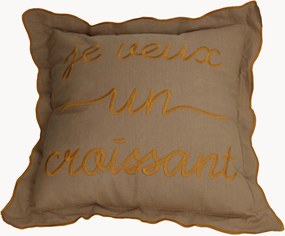 Bavlněný polštář Croissant