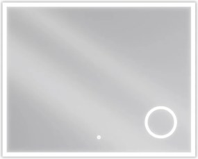 Mexen Kala, LED koupelnové zrcadlo s podsvícením a kosmetickým zrcadlem 100 x 80 cm, 6000K, ochrana proti zamlžování, 9820-100-080-611-00