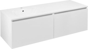 Sapho Sapho, LOREA skříňka 140x46x51, 5cm (70+70cm), levá, bílá matná, LE070-3131-L-04
