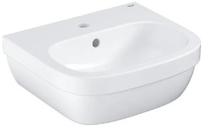 Grohe Euro Ceramic - Umývátko s přepadem, 45x40 cm, alpská bílá 39324000