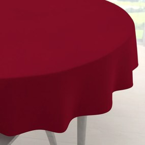 Biante Dekorační kulatý ubrus BKU-106 Vínový Ø 110 cm