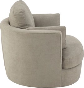 Šedé kulaté křeslo Swivel Grey - 98*107*88cm