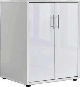 XXXLutz SKŘÍŇ NA ŠANONY, bílá, vysoce lesklá bílá, 54/74/50 cm MID.YOU - Online Only kancelářský nábytek - 001067015611