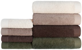 Bavlněný froté ručník BOHO 70x140 cm hnědý