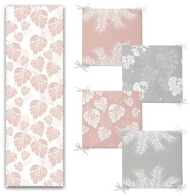 Set podsedáků a běhounu 5 ks Tropical Leaves – Mila Home