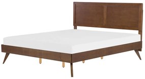 Manželská postel 180 cm ISTA (s roštem) (tmavé dřevo). 1007296