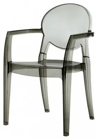 Scab Plastová židle IGLOO armchair Barva plastu Scab Transparentní kouřová 2355