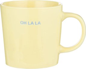 Butlers GOOD VIBES Hrnek "Oh La La"  400 ml - žlutá