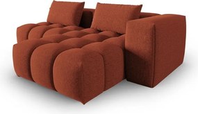 Rohová pohovka v terakotové barvě (pravý roh/s lenoškou) Verona – Cosmopolitan Design