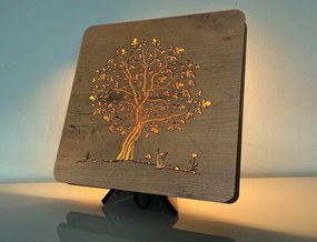 Li-Go "Ořešák" lampa 31x31cm provedení povrchu: dub