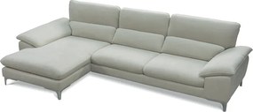Pregio Italia sofa&relax Moderní rohová sedací souprava TOUCH Provedení: 3 místná + lehátko, Vzorník látek: tekno fibra 18 avio blue