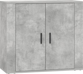 Příborníky 3 ks betonově šedé kompozitní dřevo 3185419