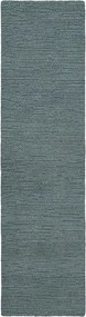 Šedomodrý ručně tkaný vlněný běhoun 80x230 cm Harris Boucle – Flair Rugs