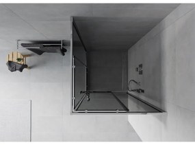 Mexen RIO - Čtvercový sprchový kout 80x80 cm, šedá, 860-080-080-01-40