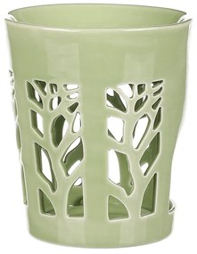 Aroma lampa, motiv strom života, zelená barva, porcelán ARK3520-GRN