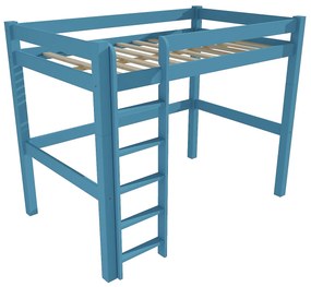 Vomaks Patrová zvýšená postel 8X8 04C Rozměr: 140 x 200 cm, Barva: barva modrá