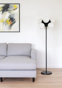 Toolight - Podlahová lampa 6xE27 APP905-6F, černá-bílá, OSW-03204
