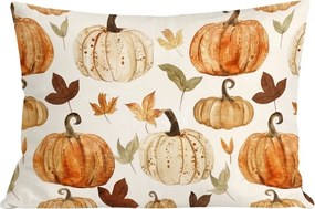Flanelový povlak na polštář PUMPKINS & STRIPES 50x70 cm, barevný