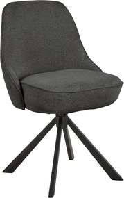 ACTONA Set dvou jídelních židlí CARLTON tmavě šedý