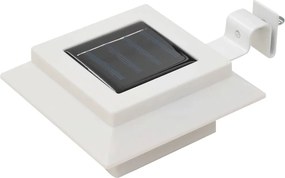 Zahradní solární lampy 12 ks LED čtvercové 12 cm bílé 277137