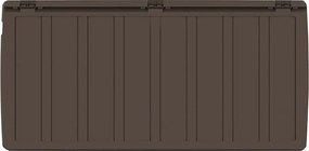Úložný box na podušky hnědý 117 x 45,5 x 57,5 cm 270 l 337905