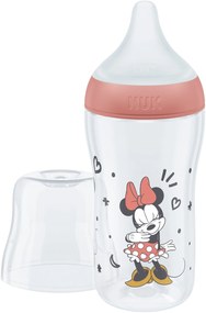 Kojenecká láhev nuk perfect match mickey s kontrolou teploty 260 ml červená