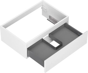 Mexen Orio, koupelnová skříňka 70 cm, 1 zásuvka, bílá matná, 91A10-07023-1-BF01