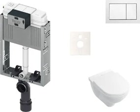 Cenově zvýhodněný závěsný WC set TECE k zazdění + WC Villeroy &amp; Boch O.novo KMPLONOVO