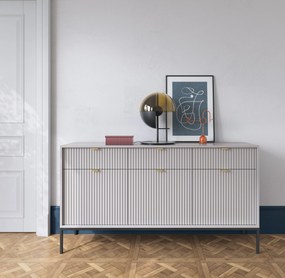 PSK Komoda NEMO KSZ154, Šedá 154 cm Dekor nohou: Černé