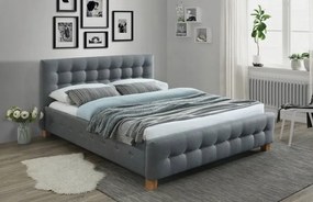 Casarredo - Komfort nábytek Čalouněná postel BARCELONA 160x200, šedá