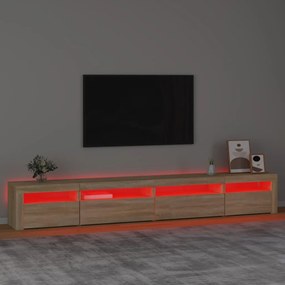 TV skříňka s LED osvětlením dub sonoma 270 x 35 x 40 cm 3152748
