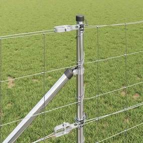 Svařované drátěné ploty s hroty 25 x 0,8 m Pozinkovaná ocel 3351419