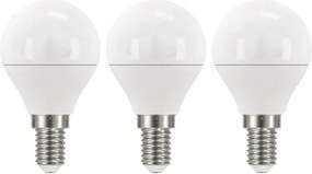 LED žárovka (3 ks) Classic mini globe, E14, 5 W, 470 lm