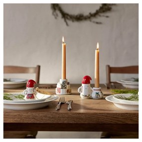 Keramický svícen s vánočním motivem Hammershøi Christmas Father Elf – Kähler Design