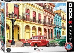 EUROGRAPHICS Puzzle Havana, Kuba / 1000 dílků / 68 x 48 cm