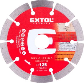 Diamantový řezný kotouč segmentový 125 × 22,2 × 1,8 mm EXTOL PREMIUM 8803012