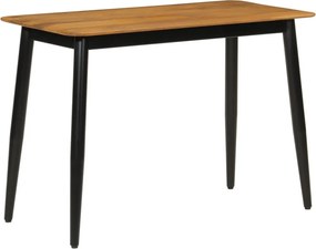 vidaXL Jídelní stůl 112 x 52 x 76 cm masivní mangovník a železo [354993] Barva: Hnědo-černá