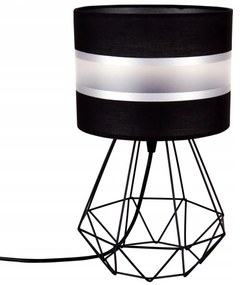 Stolní lampa ELEGANCE, 1x textilní stínítko (výběr ze 6 barev), (výběr ze 3 barev konstrukce), D